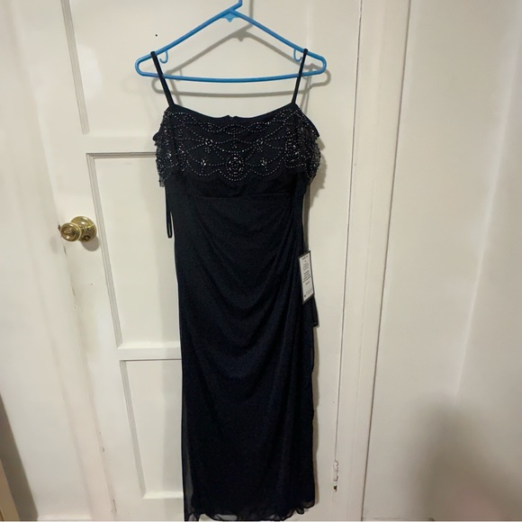 Xscape | Dresses | Nwt X By Xscape Womens Navy Cape Lined Spaghetti ...